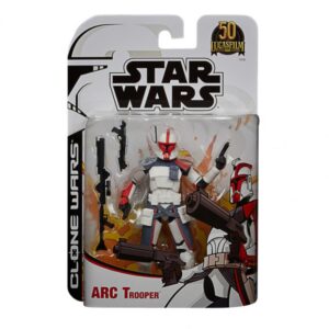 star wars the clone wars 6 inch action figure exclusive - arc trooper red