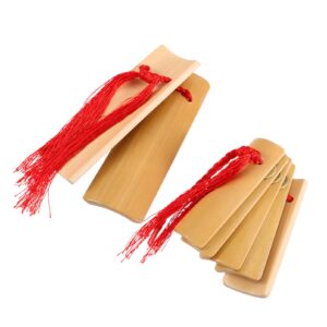 milisten 1 pair chinese kuaiban clapper bamboo castanets traditional allegro instrument hand percussion instrument for festival performance prop