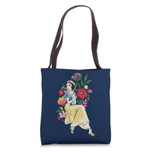 disney princess snow white floral tote bag