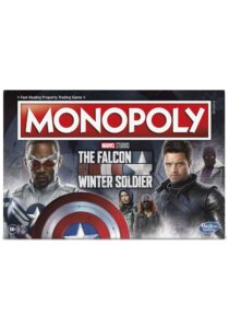 monopoly: marvel studios' the falcon and the winter soldier edition board game for marvel fans, game for 2-6 players for ages 14 and up