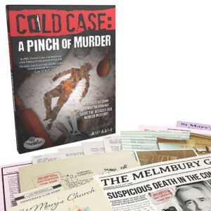 thinkfun cold case: a pinch of murder – a murder mystery game in a box for ages 14 and up