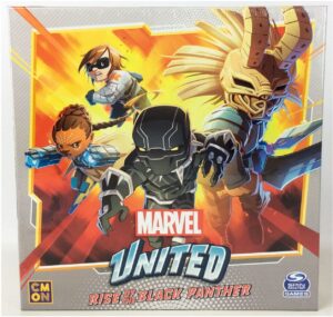 cmon marvel united rise of the black panther expansion | tabletop miniatures game | strategy game | cooperative game for adults and kids | ages 14+ | 1-4 players | avg. playtime 40 minutes | made