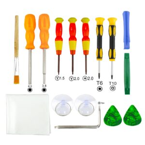 switch repair kits for nintendo, 17in 1 professional game controller screwdriver repair tools for nintendo switch nes/snes/gba