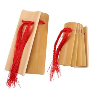 1 pair professional chinese kuaiban bamboo china allegro clapper traditional instrument festival performance props for birthday graduation wedding favors