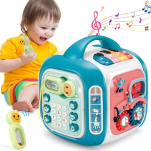 ocato baby toys 12-18 months baby activity cube infant toys gifts for 1 2 3 year old boys girls kids toddlers learning educational toys all in one baby musical toys for toddlers 1-3 birthday gifts