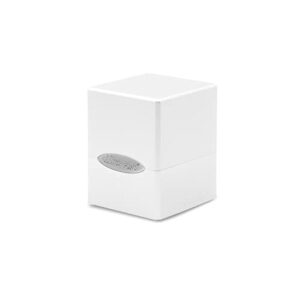 ultra pro e-15584 satin cube deck box-arctic white