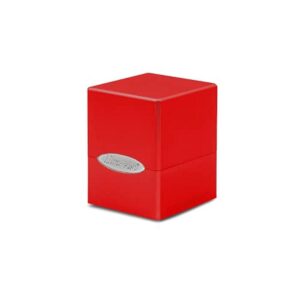 ultra pro e-15587 satin cube deck box-apple red