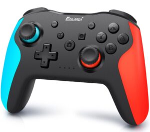 funlarea wireless pro switch controller for nintendo switch, compatible with switch support amibo, wakeup, screenshot and vibration functions