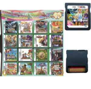 peakfun 208 in 1 game cartridge multicart,ds pack card compilations, fine works combo multicart for ninte-ndo ds, ndsl, ndsi, ndsi llxl, 3ds, 3dsllxl, new 3ds 2ds, 2ds llxl (black)