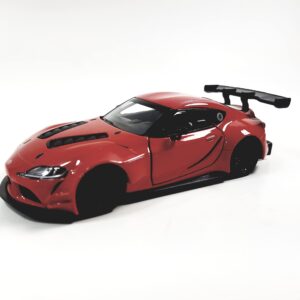 kinsmart toyota gr supra concept racing edition 1/36 scale diecast race car (red)