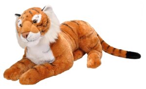 wild republic jumbo tiger plush, giant stuffed animal, plush toy, gifts for kids, 30 inches