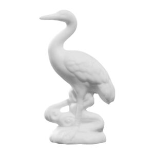 besportble ceramic crane figurine chinese animal statue figurine home decor japanese zen garden housewarming