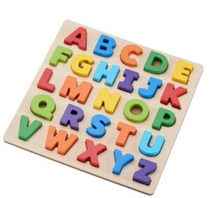 spark create imagine 3d wooden alphabet puzzle - hand eye coordination - letter recognition - fine motor skills - 2yrs and up - christmas birthday present