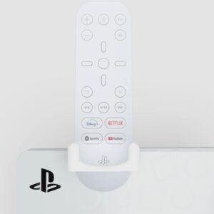 3d cabin product compatible with ps5 media remote controller console bracket holder for playstation 5 white