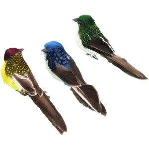 maomia artificial foam bird mini simulation feather birds ornaments diy craft for home garden wedding decoration party accessories(6.3inch)