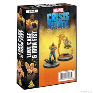 marvel crisis protocol luke cage and iron fist character pack | miniatures battle game | strategy game for adults and teens | ages 14+ | 2 players | avg. playtime 90 mins | made by atomic mass games