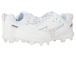 mizuno womens 9-spike 9 spike advanced finch elite 5 tpu molded softball cleat, white, 7 us