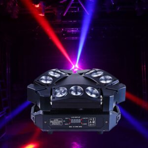 stage lights moving heads dj lighting dmx lights dmx 512 sound activated for party, disco, dance floor, bar, wedding, stage dj equipment light show shehds lighting