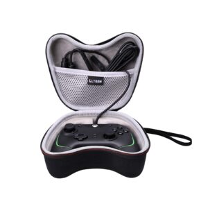 ltgem controller case compatible with razer wolverine v2 / wolverine v2 chroma wired gaming controller（black+gray）