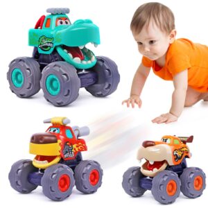 ocato toy cars for 1 year old boy gifts monster trucks boys toys for 1 2 3 year old boys girls kids toddler car toy trucks baby boy toys 12-18 months pull back cars for toddlers 1-3 birthday xmas gift