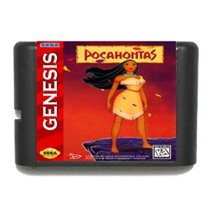 samrad pocahontas ntsc-usa 16 bit md game card for sega mega drive for genesis