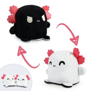 teeturtle - plushmates - magnetic reversible plushies that hold hands when happy - ghost - huggable and soft sensory fidget toy stuffed animals that show your mood - perfect for halloween!