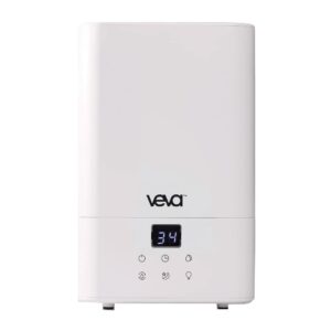 veva humidifiers for bedroom large room 4.5l, cool mist water vaporizer essential oil diffuser, quiet humidifiers for baby, covers up to 323 sq. ft.