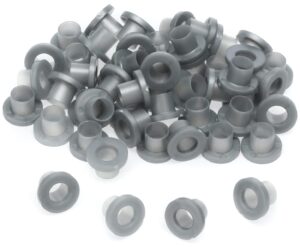 danmar 100 pack nylon tension rod washers - silver