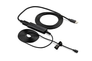 apogee clipmic digital 2 usb lavalier microphone for podcast, travel, conference calls, comaptible with mac, windows, and ios