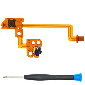 mmobiel l button key ribbon flex cable compatible with nintendo switch joy-con controller incl. y-screwdriver