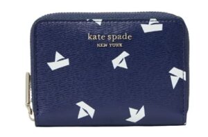 kate spade new york spencer paper boats zip cardholder card case wallet