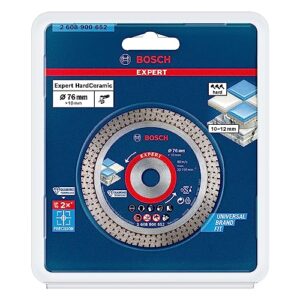 bosch professional 1x expert hardceramic 76 mm diamond cutting disc (for hard tiles, hard stone, Ø 76 mm, accessories mini angle grinder)