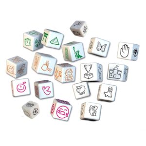 happy story 18 cubes bundle sets roll cubes a happy trip and challenge of words and stories 108 images unlimited stories combination story dice game set imaginative play for kids