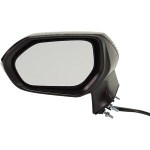 kool vue driver side power heated mirror for toyota corolla 2019-2023 with signal light; without blind spot monitor paintable fits 2020-22 sedan, 2019-19 hatchback