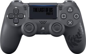 playstation the last of us part ii dualshock4 wireless controller limited edition for ps4 4 controller, gray, main-48409 (renewed)