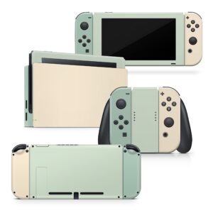 tacky design retro pastel classic skin compatible with nintendo switch skin wrap cover, colorwave color blocking skin for nintendo switch stickers, premium vinyl 3m full wrap decal.