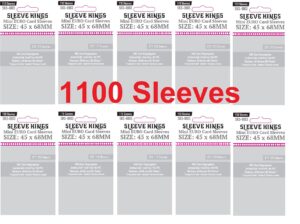 sleeve kings mini euro card sleeves 45 x 68 mm (10x110 pack, 1100 sleeves)