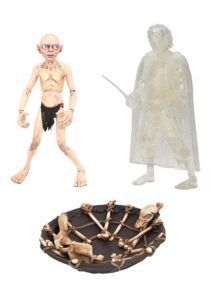 diamond select toys san diego comic-con 2021 exclusive the lord of the rings: frodo & gollum deluxe action figure box set, multicolor