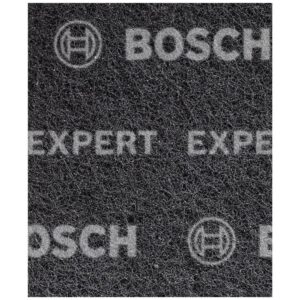 bosch professional 2x expert n880 fleece pads (for steel sheets, 115 x 140 mm, grade medium s, accessories hand sanding)