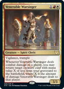 magic: the gathering - venerable warsinger (246) - foil - strixhaven: school of mages