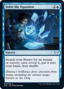 magic: the gathering - solve the equation (054) - strixhaven: school of mages