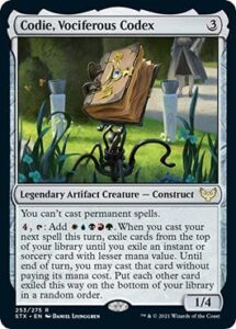 magic: the gathering - codie, vociferous codex (253) - foil - strixhaven: school of mages