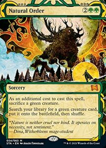 magic: the gathering - natural order (054) - borderless - strixhaven mystical archive