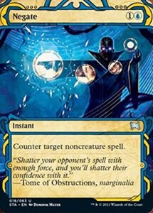 magic: the gathering - negate (018) - borderless - strixhaven mystical archive