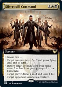 magic: the gathering - silverquill command (352) - extended art - strixhaven: school of mages