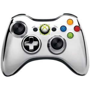 xbox 360 wireless controller - chrome silver (renewed)