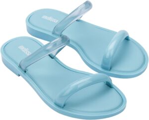 melissa - womens wave sandals, size: 6 m us, color: blue