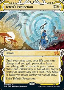 magic: the gathering - teferi's protection (011) - borderless - strixhaven mystical archive