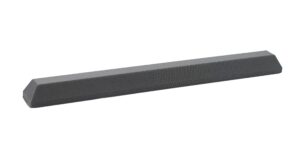 teak tuning fingerboard straight poly ramp - 7" straight parking curb in concrete grey colorway