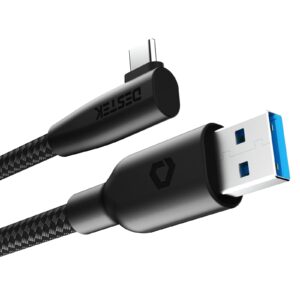 link cable 16ft compatible with quest 2, no delay in data transfer, dirt-resistant black, super durable nylon fiber mesh, usb 3.2 gen1, max 3a charging, for vr headset and pc, designed by destek